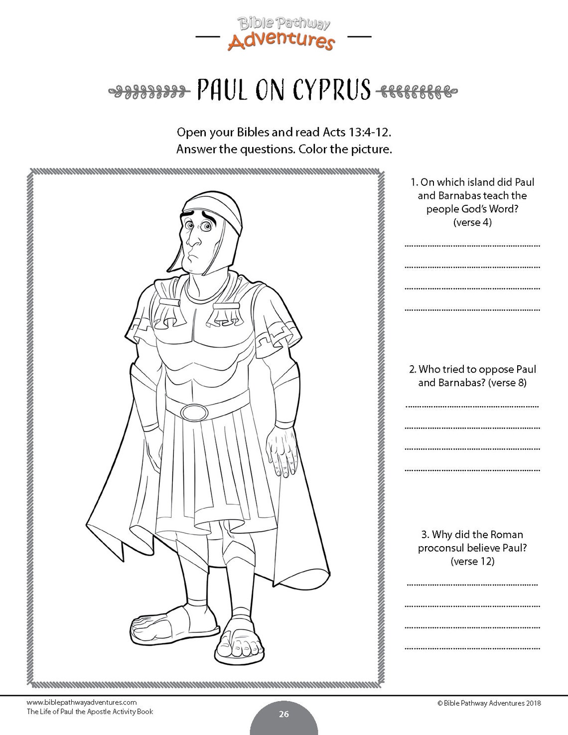 BUNDLE: Paul the Apostle Activity Books | Etsy