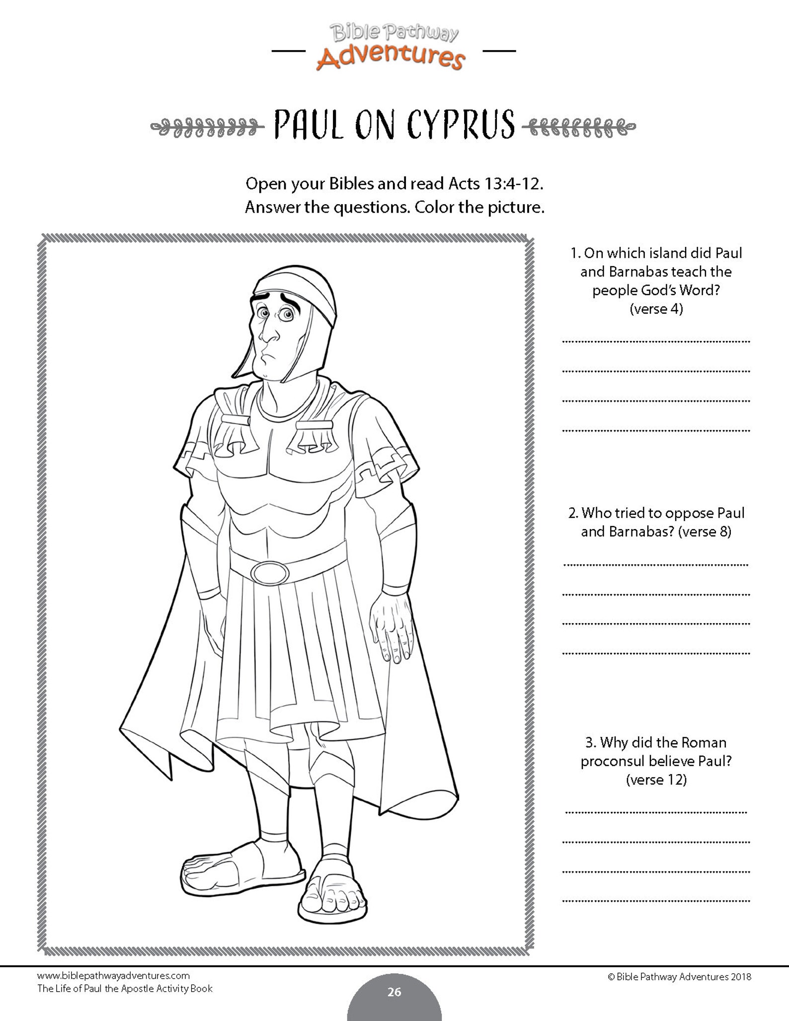 BUNDLE: Paul the Apostle Activity Books | Etsy