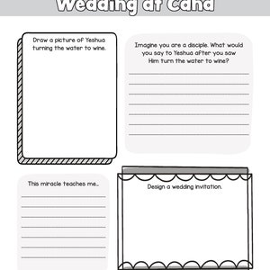 Bible Miracles: Wedding at Cana Activity Book - Etsy