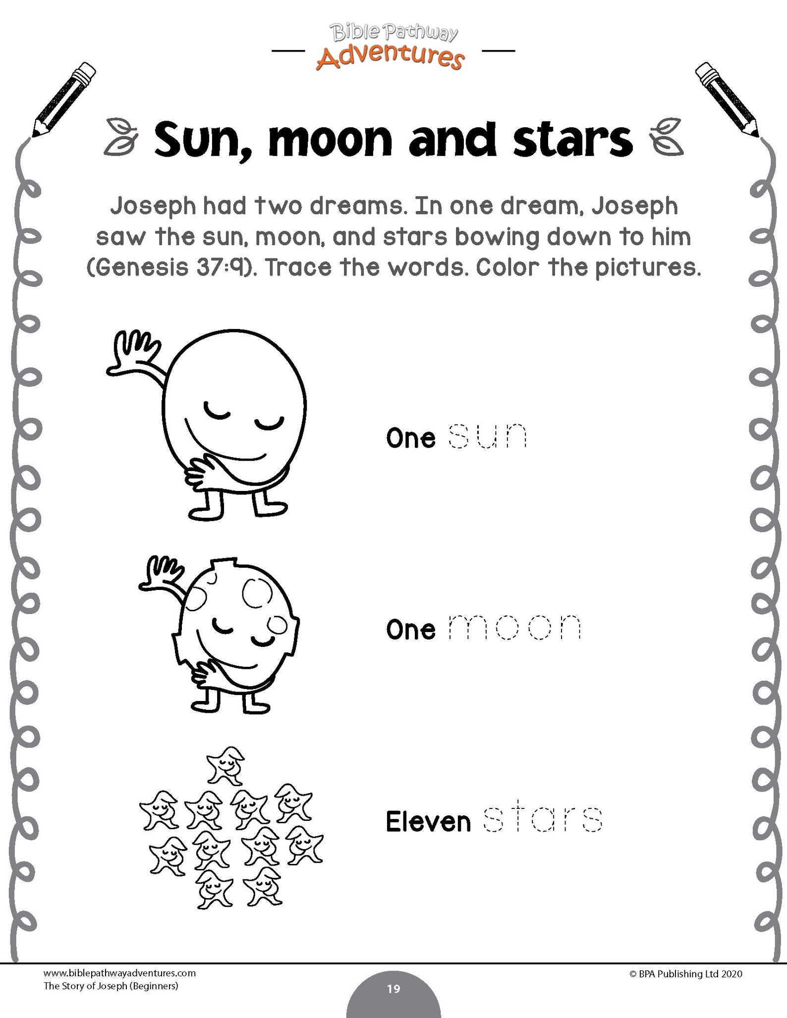 The Story of Joseph Activity Book for Beginners - Etsy