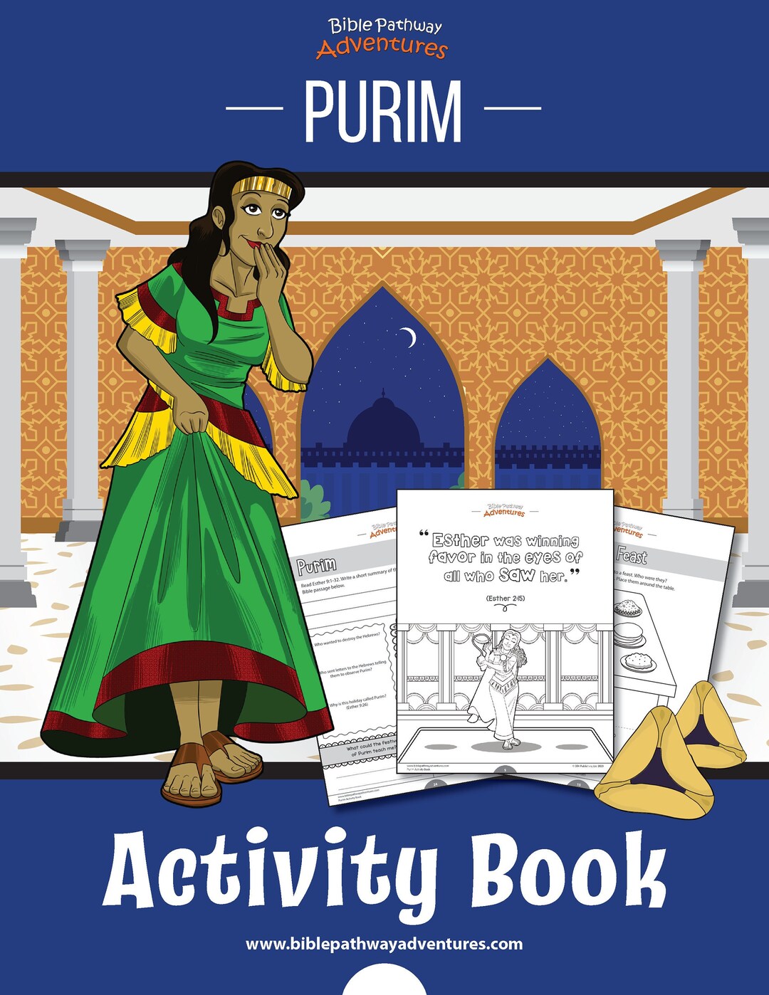 Purim Coloring and Activity Book - Etsy