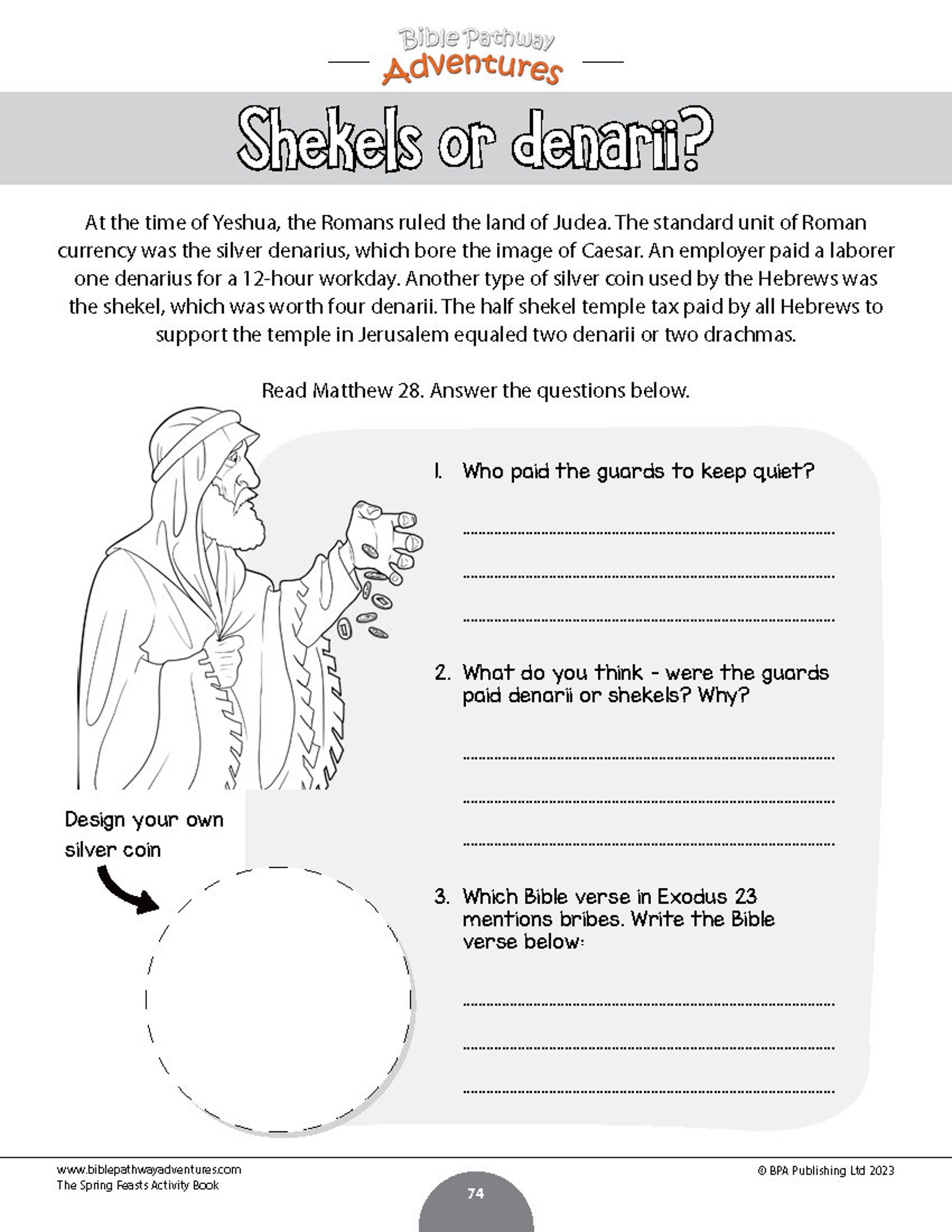 The Spring Feasts Activity Book: Passover, First Fruits, Pentecost - Etsy