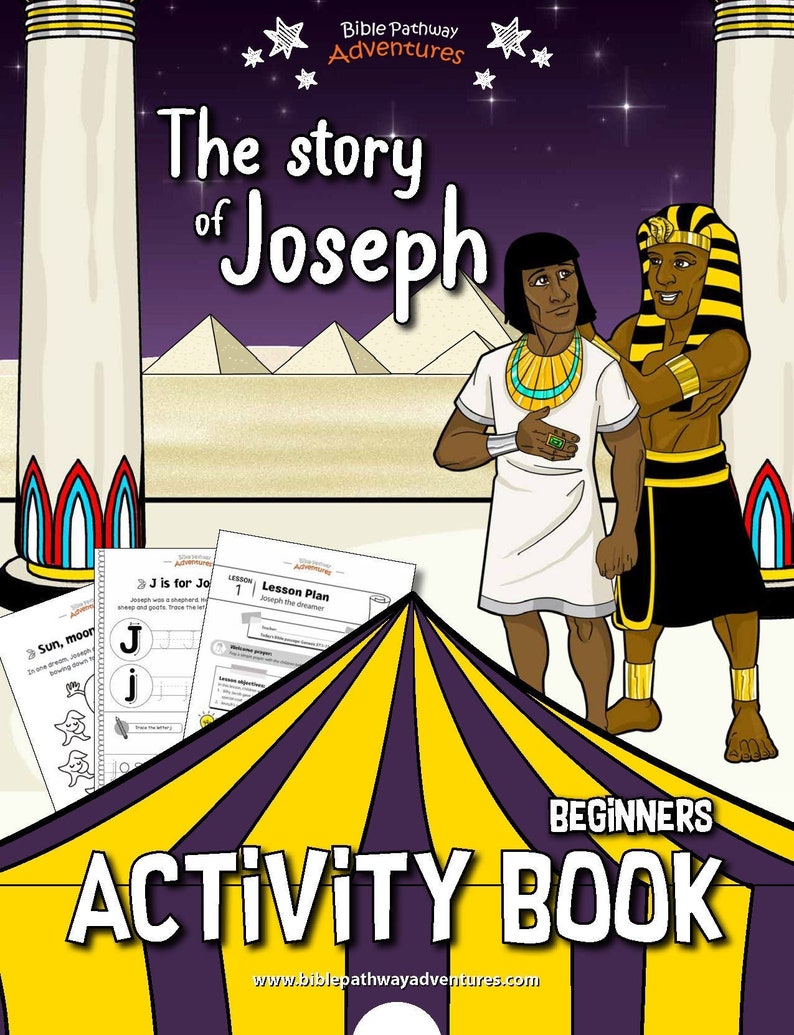 The Story of Joseph Activity Book for Beginners - Etsy