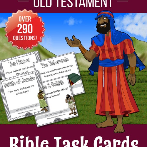 Bible Task Cards: Old Testament - Etsy