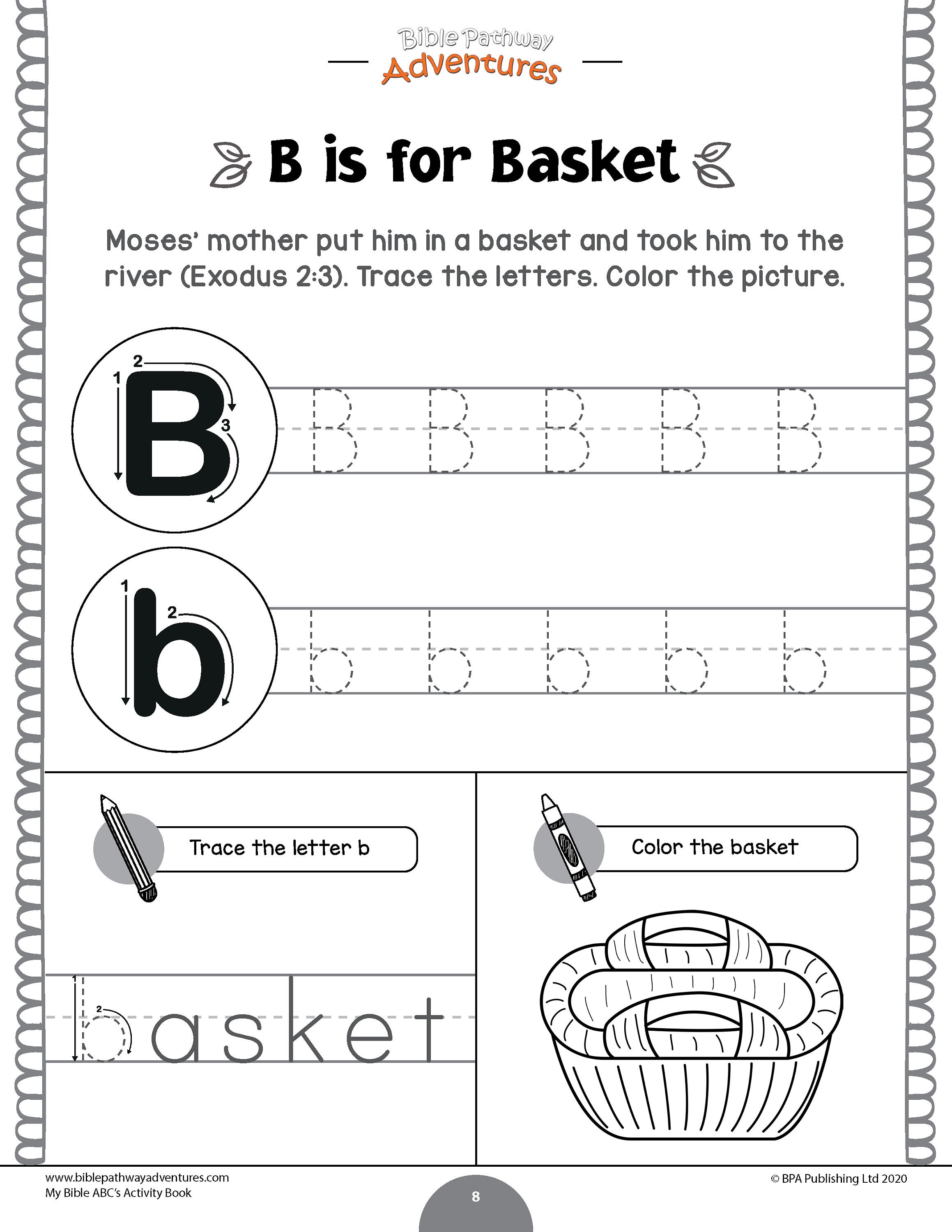 My Bible ABC Activity Book - Etsy