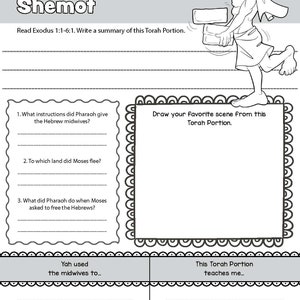 Weekly Torah Portion Activity Book - Etsy