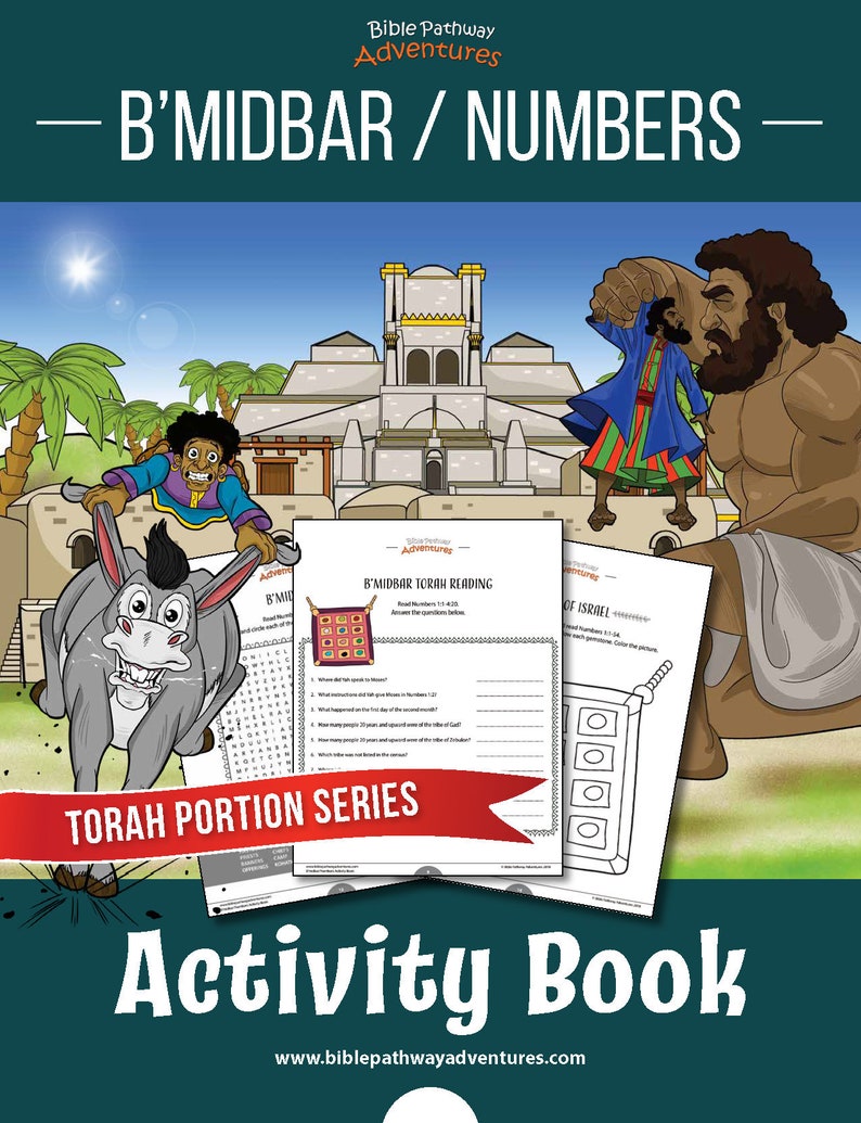 B'midbar / Numbers Torah Portion Activity Book - Etsy