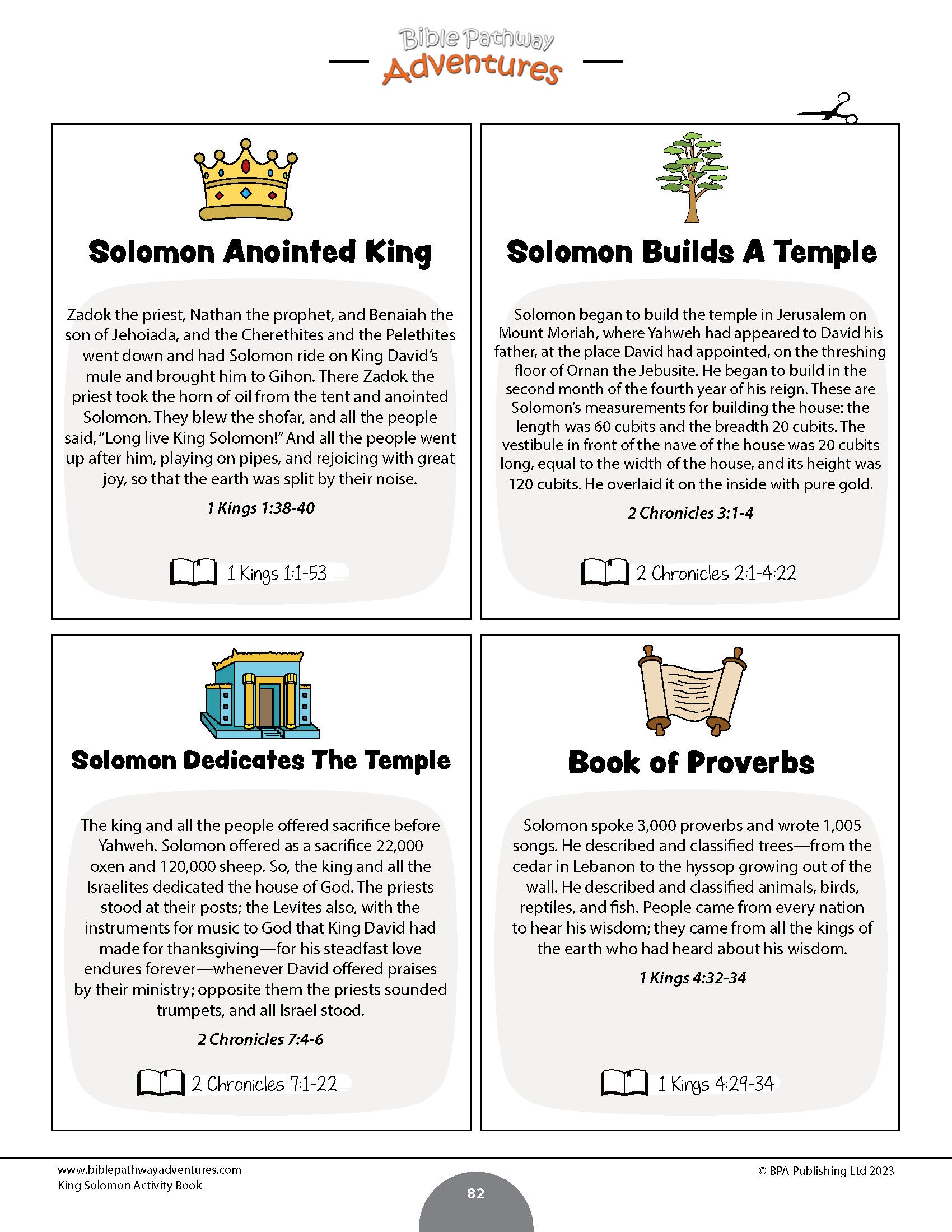King Solomon Activity Book - Etsy