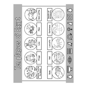 Moses and the Ten Plagues | Printable Activity Book - Etsy