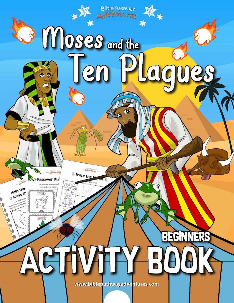 Moses and the Ten Plagues Activity Book - Etsy Canada