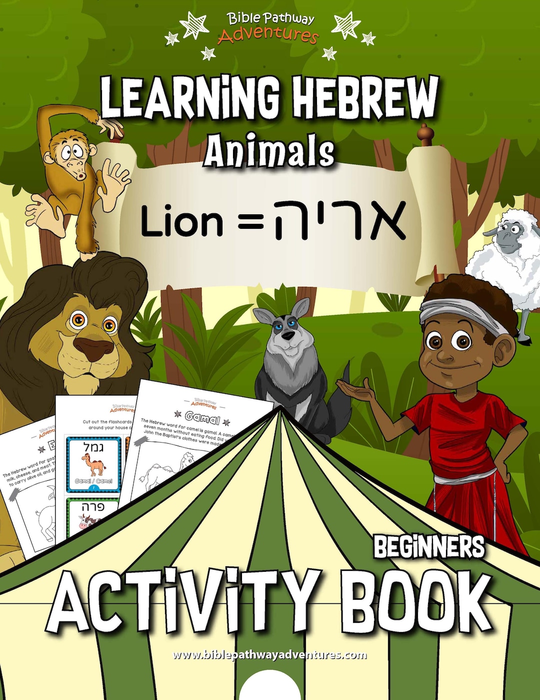 Learning Hebrew: Animals Activity Book for Beginners - Etsy