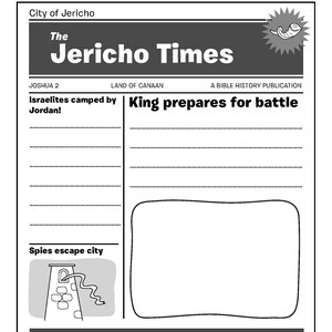 Battle of Jericho Activity Book - Etsy