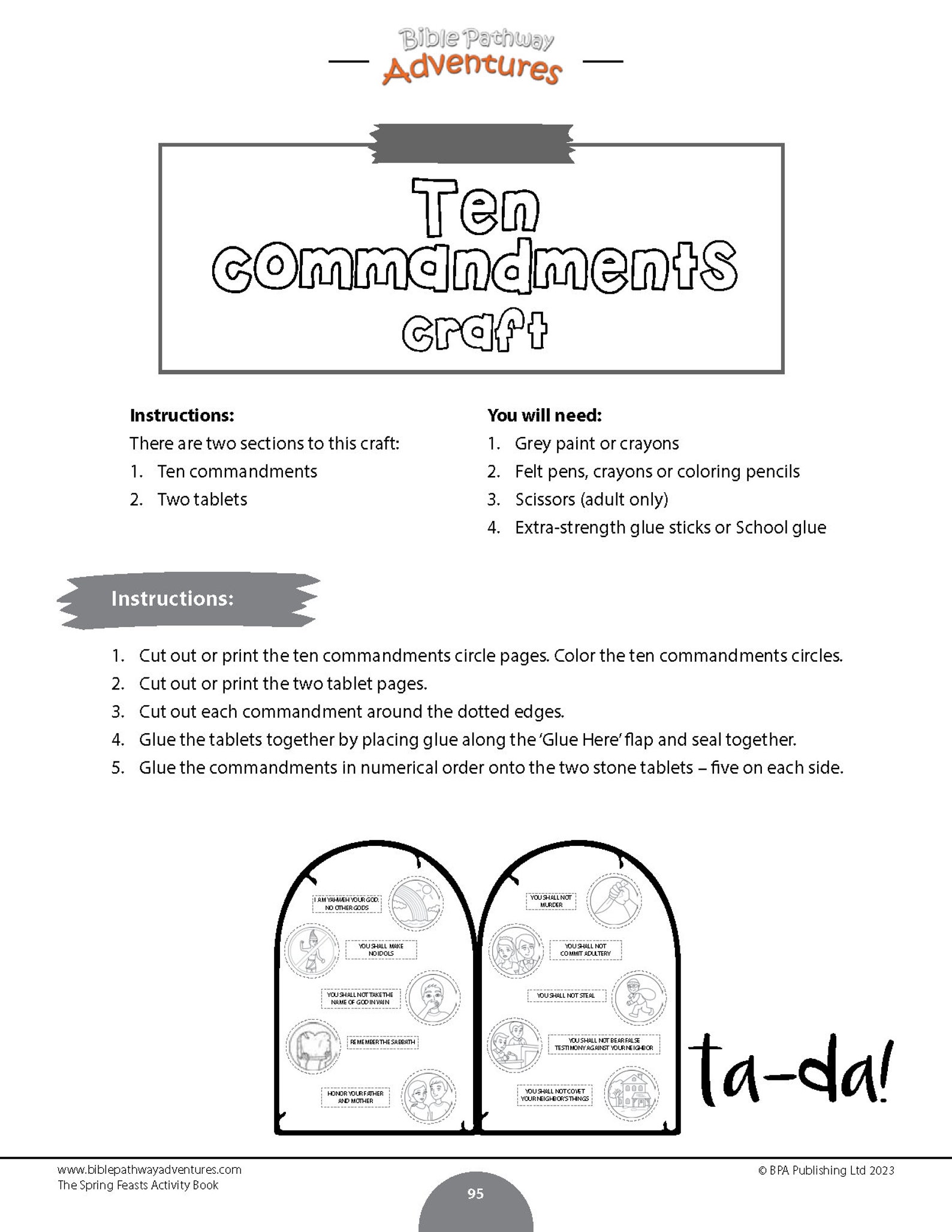 The Spring Feasts Activity Book: Passover, First Fruits, Pentecost ...