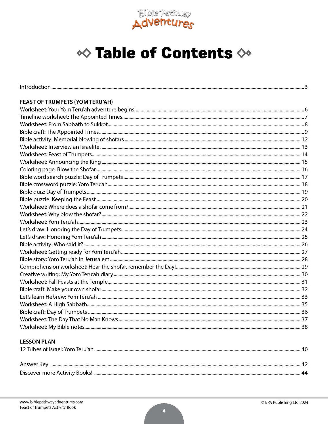 Feast of Trumpets Activity Book (yom Teruah) - Etsy