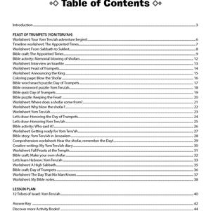 Feast of Trumpets Activity Book (yom Teruah) - Etsy