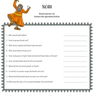 Bible Heroes Quiz Book - Etsy