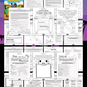Feast of Trumpets Activity Book (yom Teruah) - Etsy