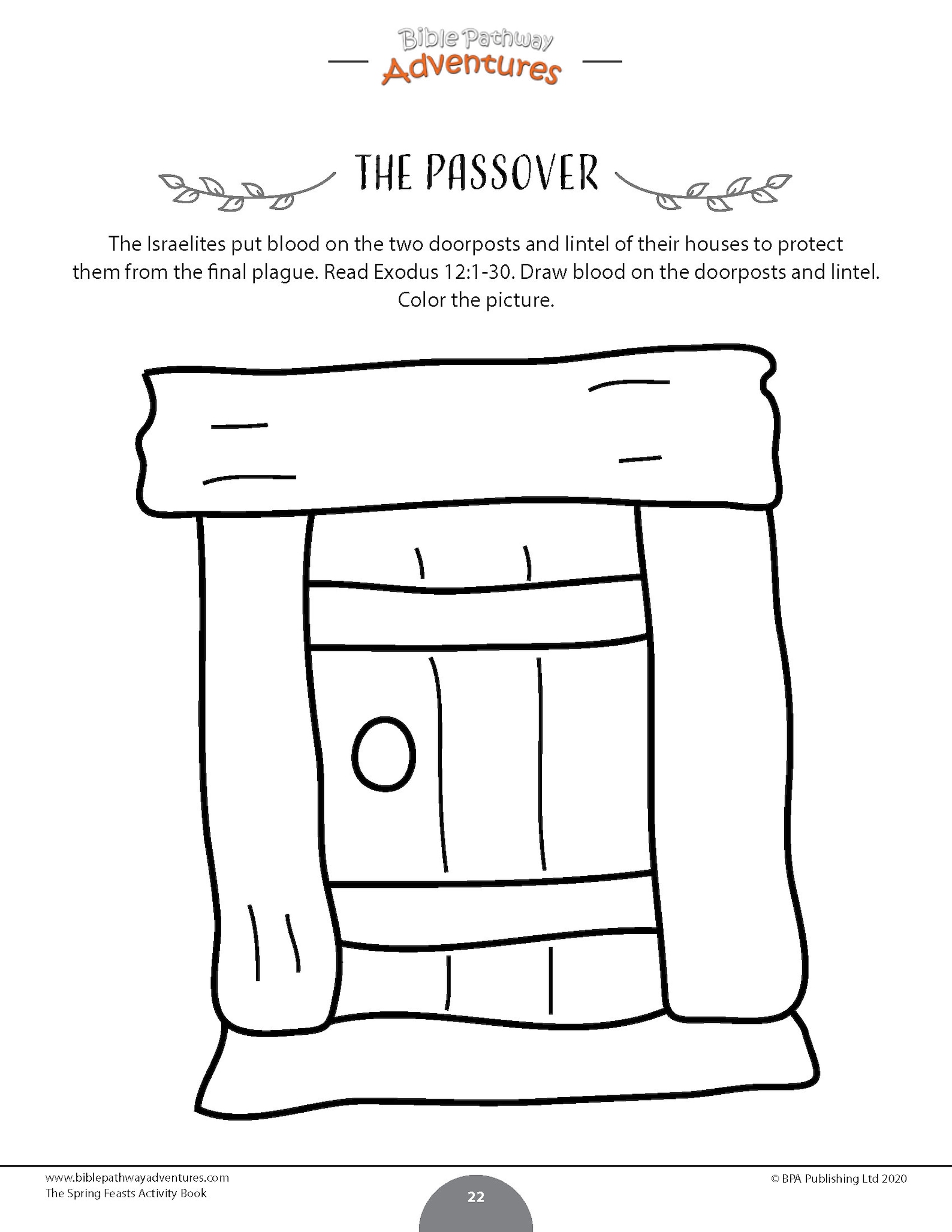 The Spring Feasts Activity Book: Passover First Fruits - Etsy Canada