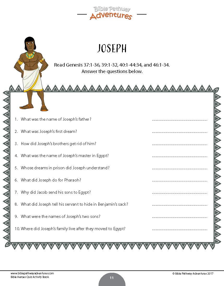 Bible Heroes Quiz Book - Etsy