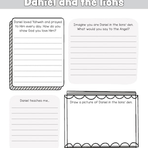 Bible Miracles: Daniel and the Lions Activity Book - Etsy