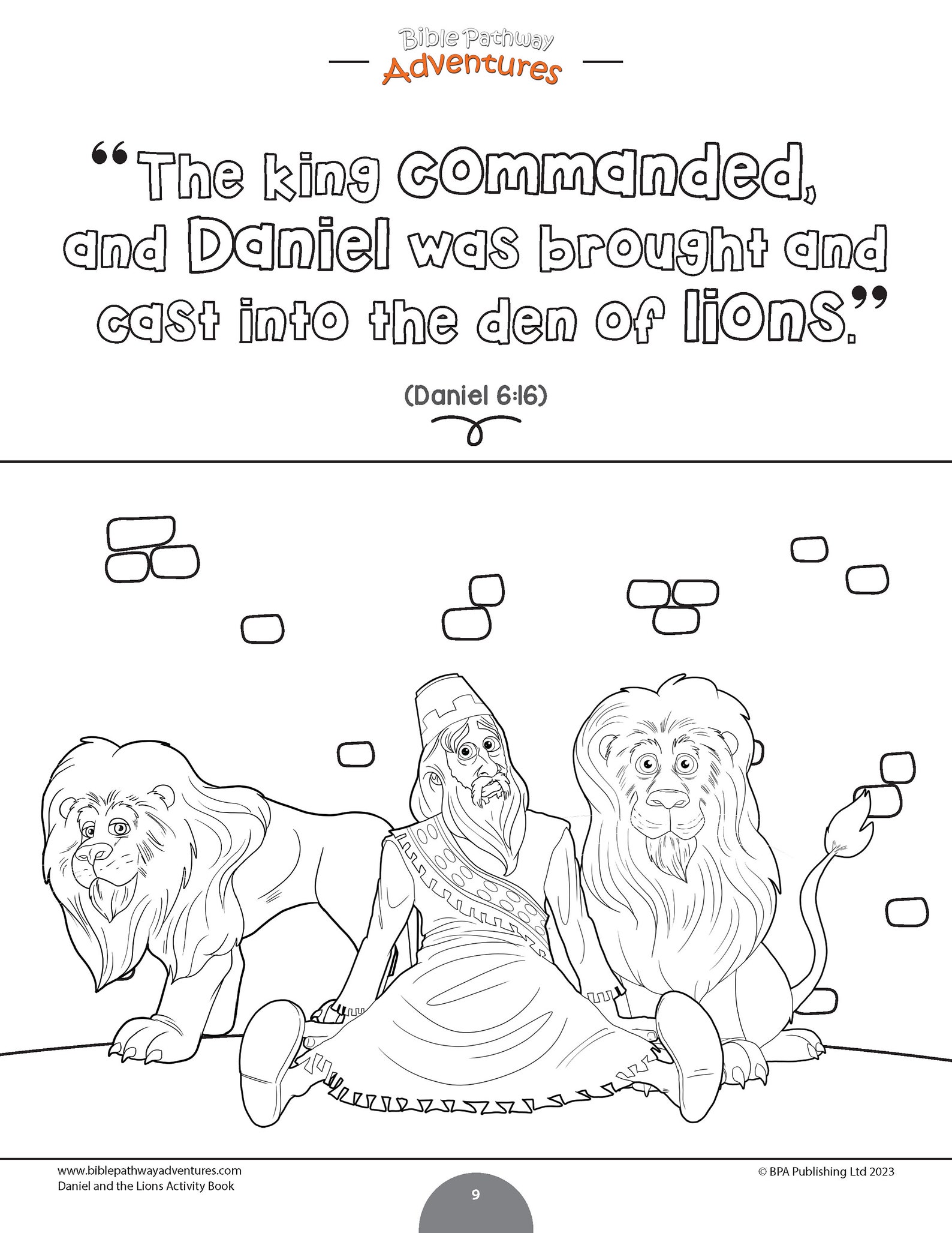Bible Miracles: Daniel and the Lions Activity Book - Etsy