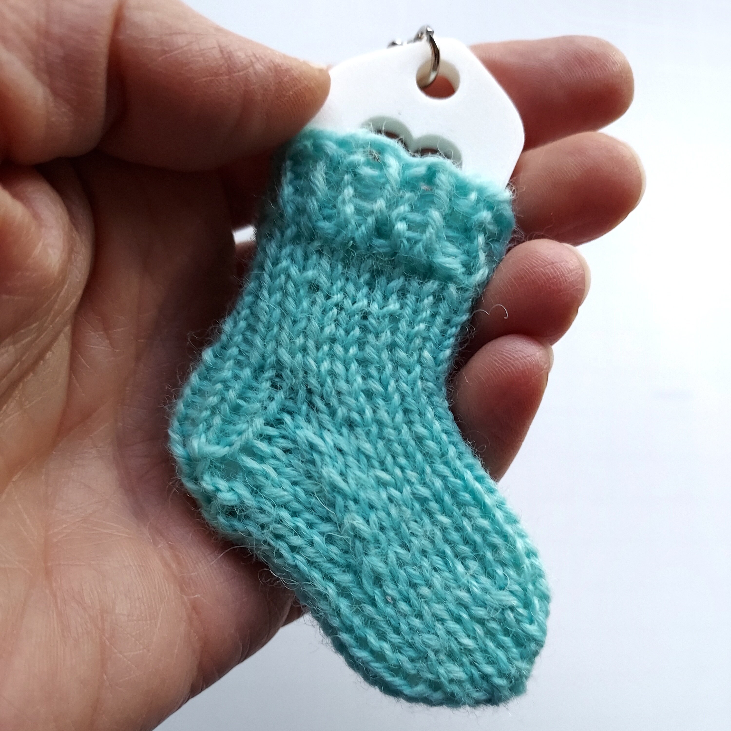 Tiny Sock Blocker Keychain With Pattern - Etsy