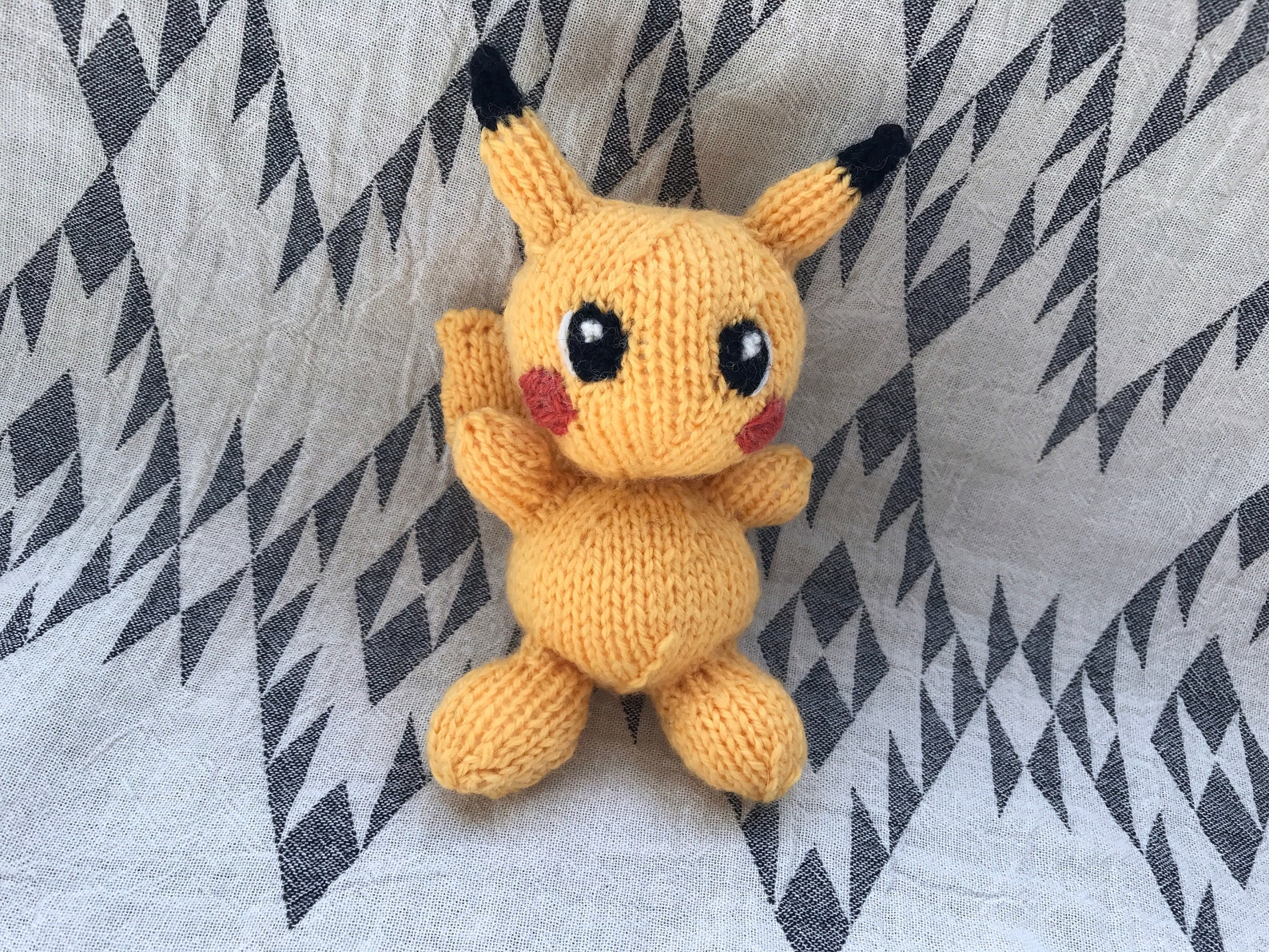 Pikachu Knitting Pattern - Etsy