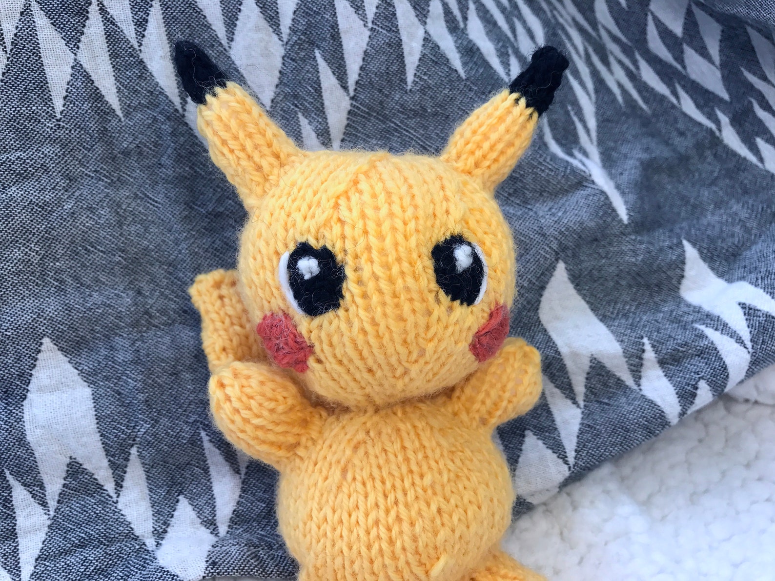 Pikachu Knitting Pattern - Etsy