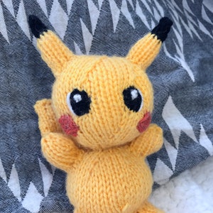Pikachu Knitting Pattern - Etsy Australia