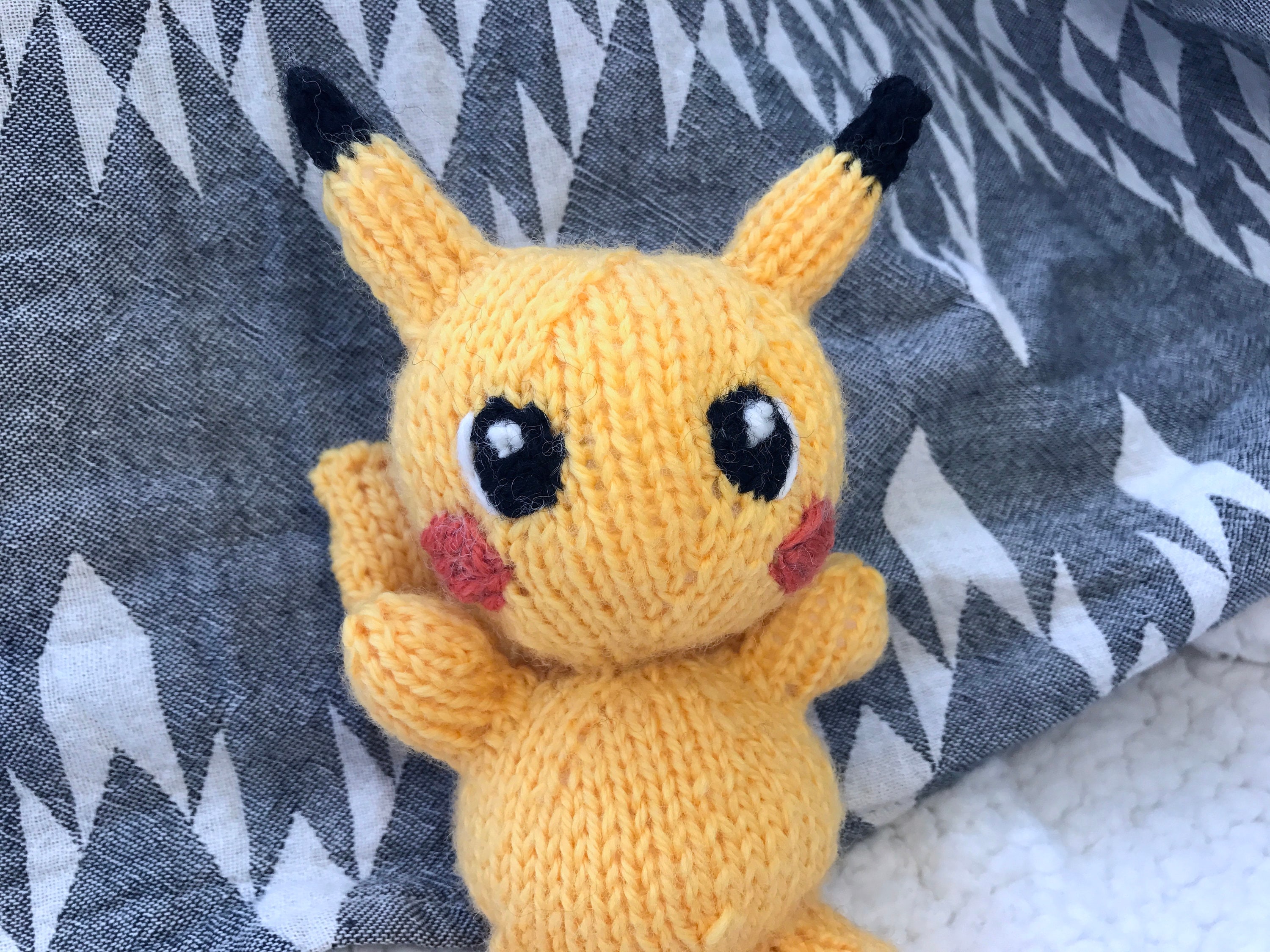 Pikachu Knitting Pattern - Etsy Australia