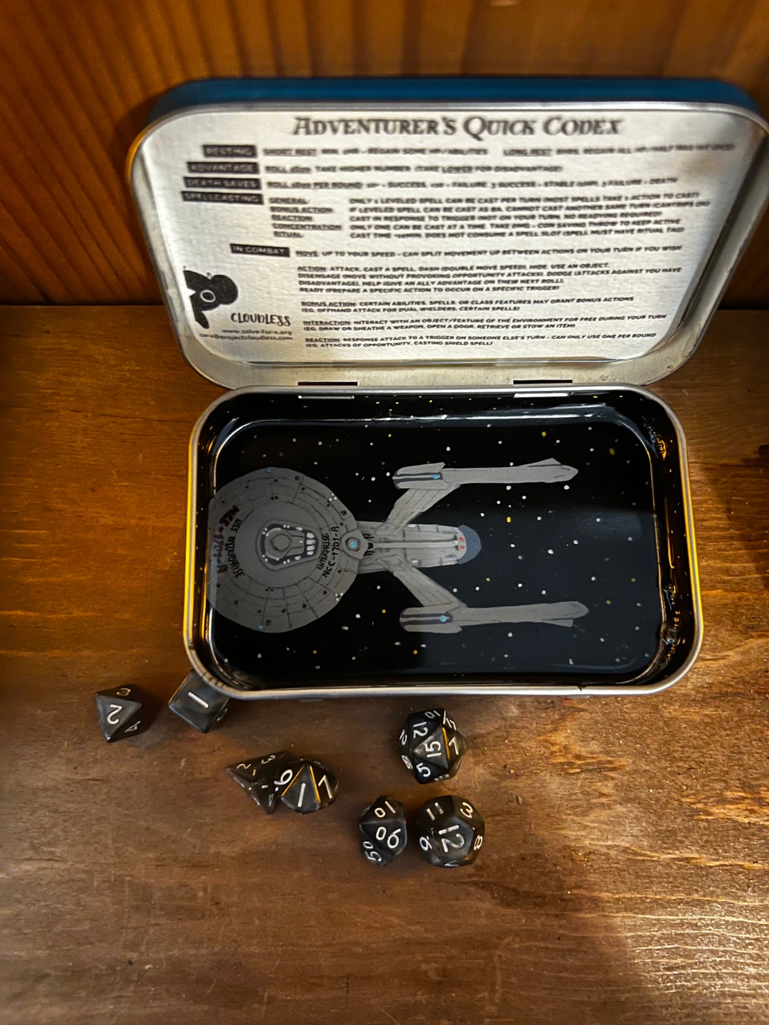 Hand Painted X-wing Dnd Terrain Portable Resin Altoid Tin With - Etsy