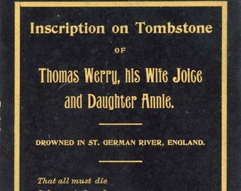 Victorian Funeral Card - Etsy