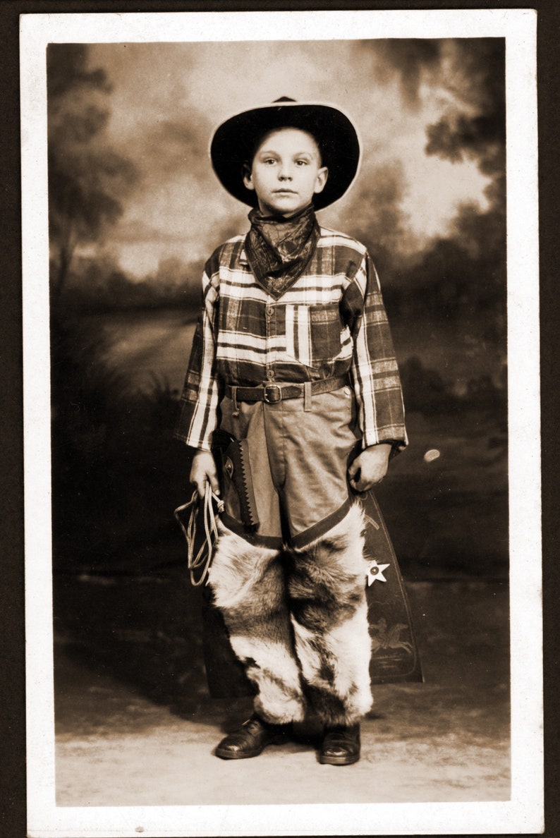 1920s RPPC Boy Dressed as Cowboy by the Holgerson Photographic Studio ...