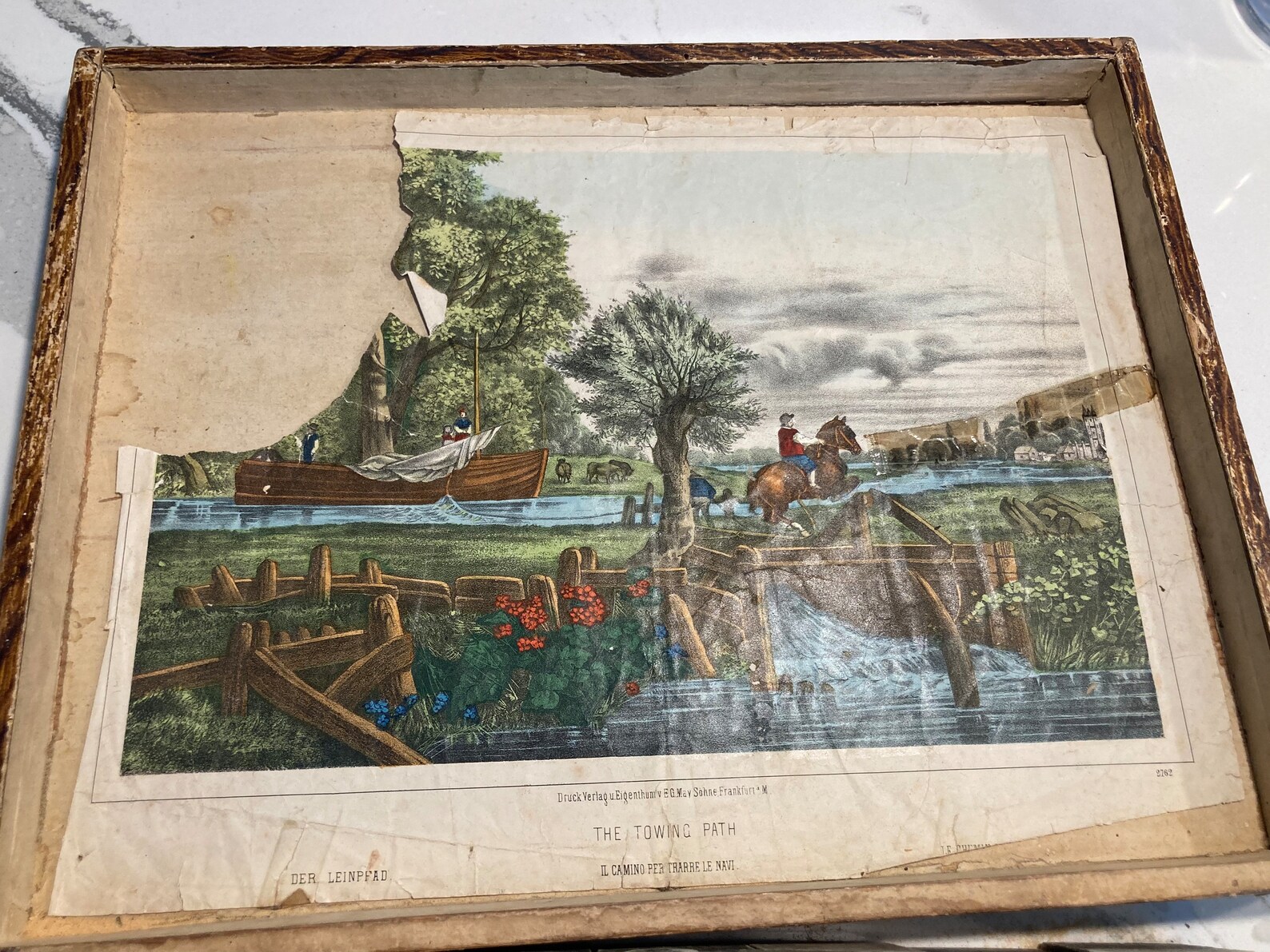 Large Magnificent Complete 19th Century German Cube Block Puzzle 6 ...