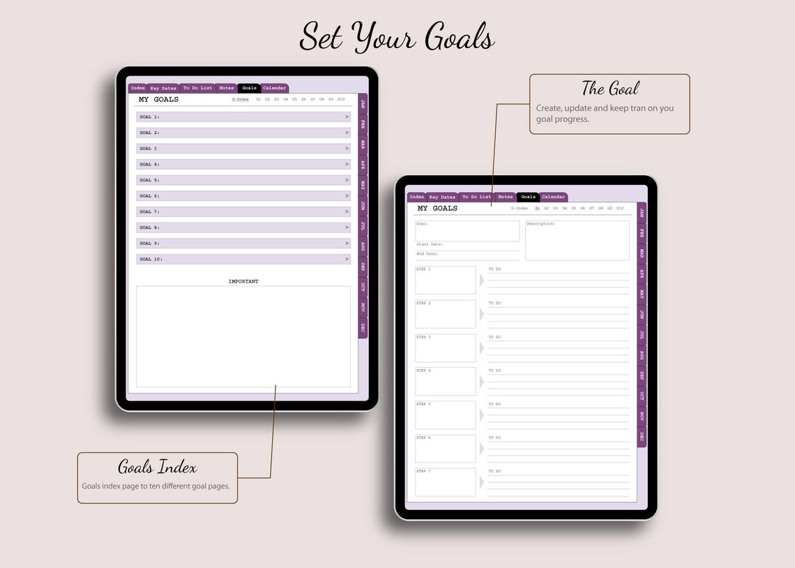 Dated Digital Purple Theme Planner 2023 Daily, Weekly & Monthly Planner ...