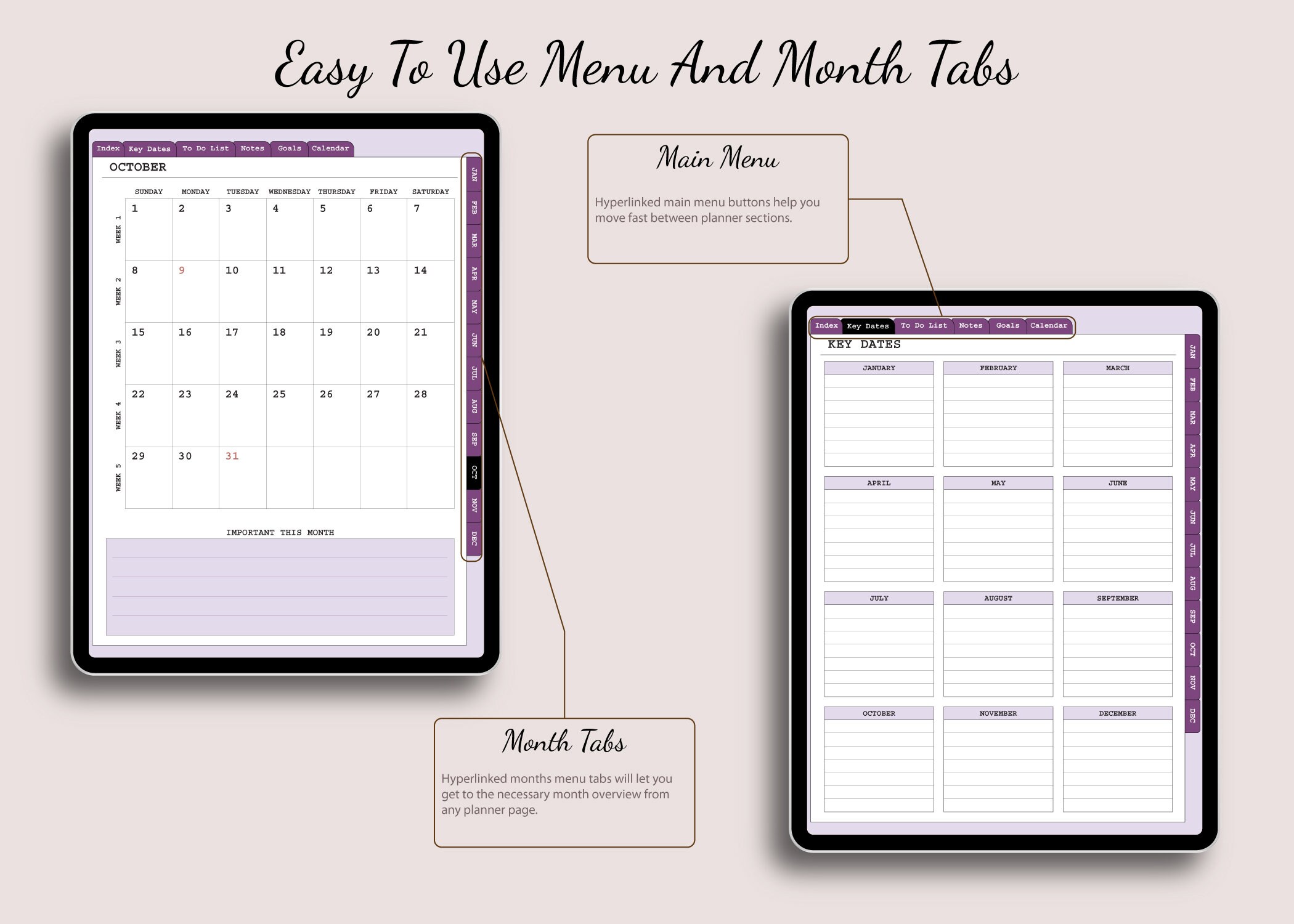 Dated Digital Purple Theme Planner 2023 Daily, Weekly & Monthly Planner ...