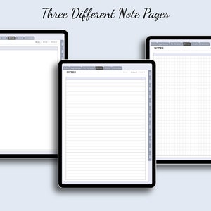 Dated Digital Planner 2023 Blue-gray Theme for Daily, Weekly, Monthly ...