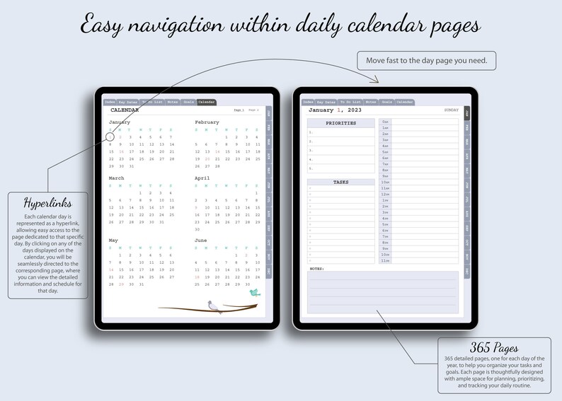 Dated Digital Planner 2023 Bundle 3 Style Themes for Daily, Weekly ...