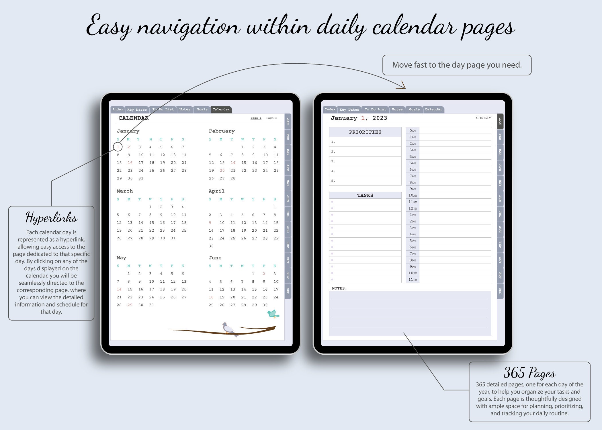 Dated Digital Planner 2023 Bundle 3 Style Themes for Daily, Weekly ...