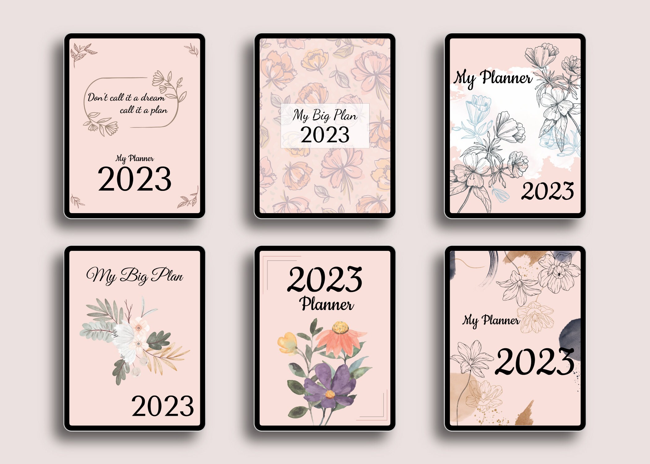 12 Digital Planner Covers, Goodnotes, Notability, Xodo, Notes Covers ...