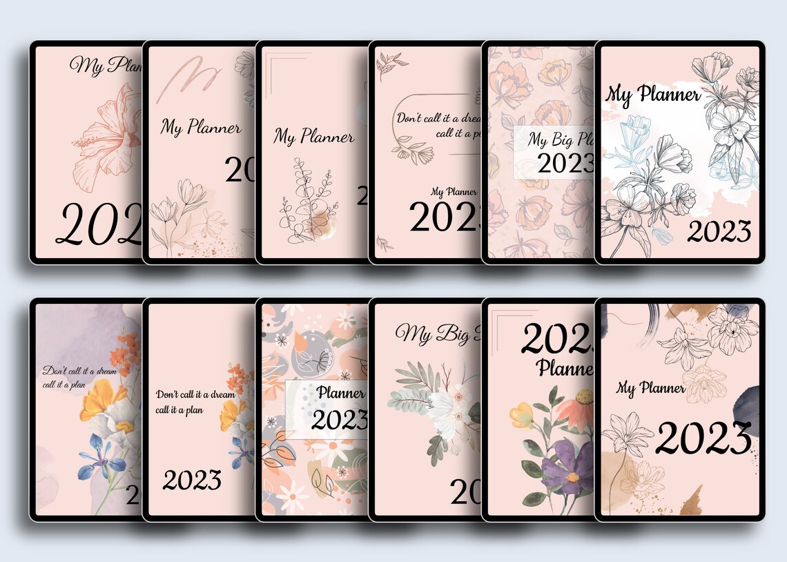 Dated Digital Planner 2023 Bundle 3 Style Themes for Daily, Weekly ...