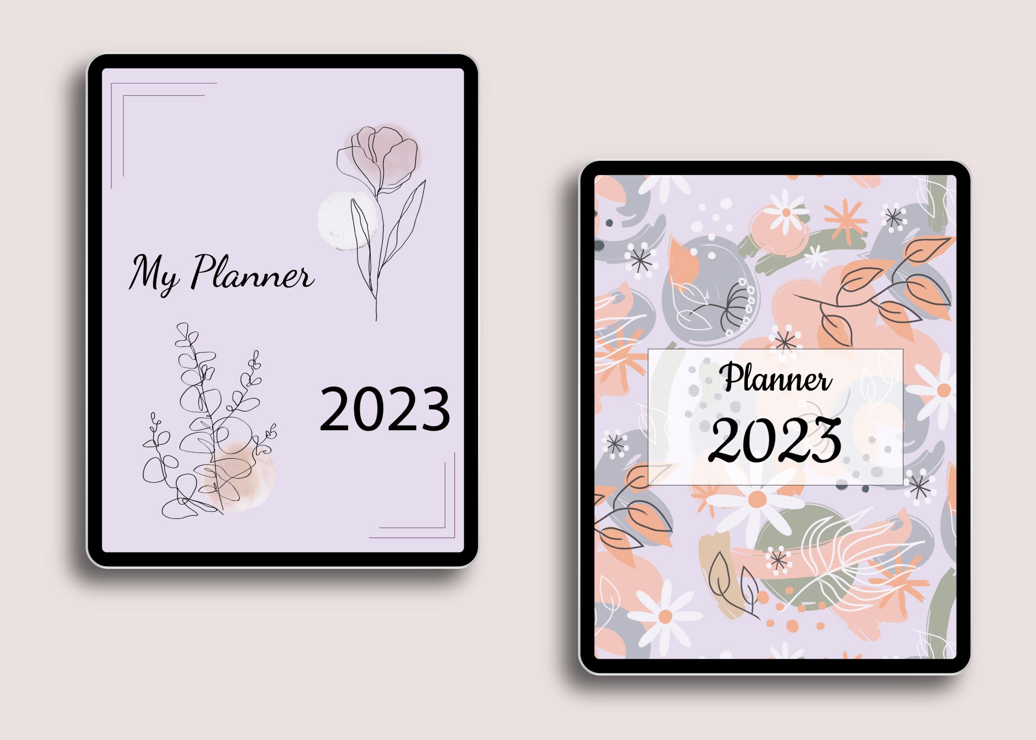 12 Digital Purple Theme Planner Covers, Goodnotes, Notability, Xodo ...