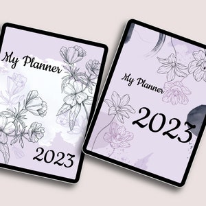 12 Digital Purple Theme Planner Covers, Goodnotes, Notability, Xodo ...