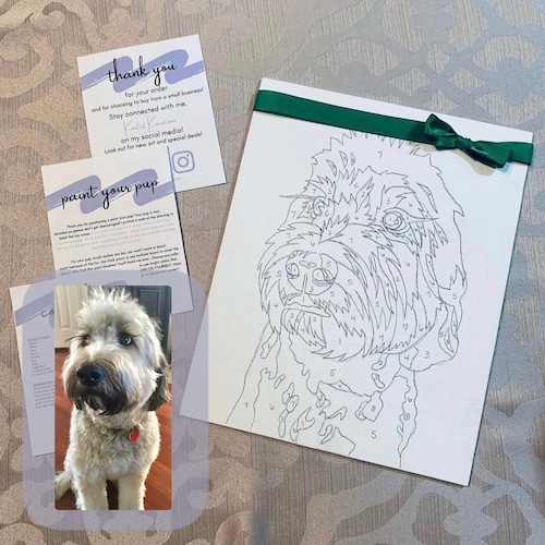Custom DIY Paint Kit Featuring Your Pet Personalized Paint by - Etsy