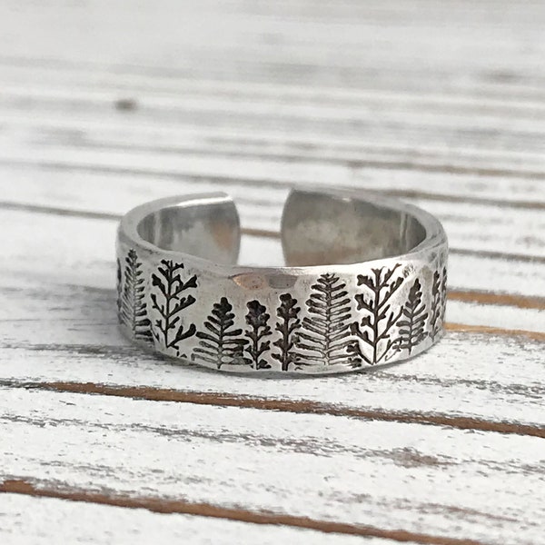 Hand Stamped Ring - Etsy