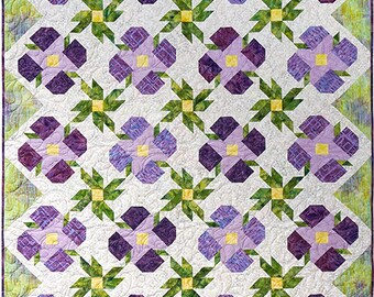 Morning Glory Flower Bouquet PDF Quilt Pattern - Etsy