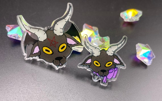 Chibi Baphomet Pin Set - Etsy