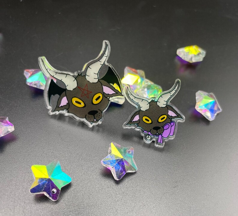 Chibi Baphomet Pin Set - Etsy
