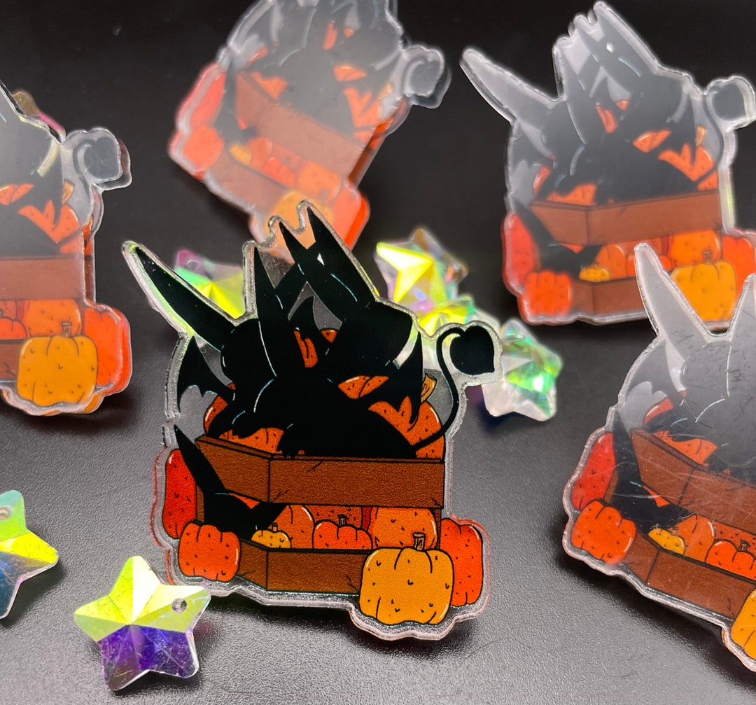 Pumpkin Crate Imp Pin - Etsy