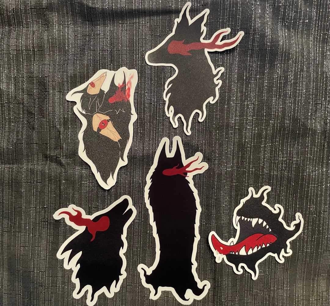Hell Hound, Black Shuck, Black Dog Sticker Set - Etsy